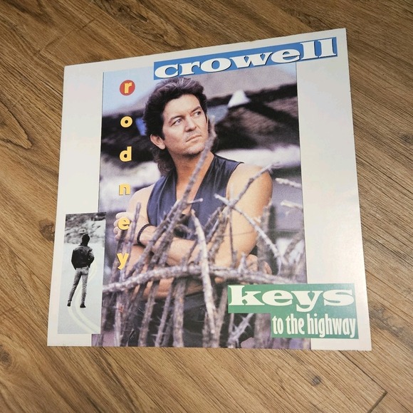 Art | Rodney Crowell Keys To The Highway Poster 12x12 Rock Promo 1989 ...